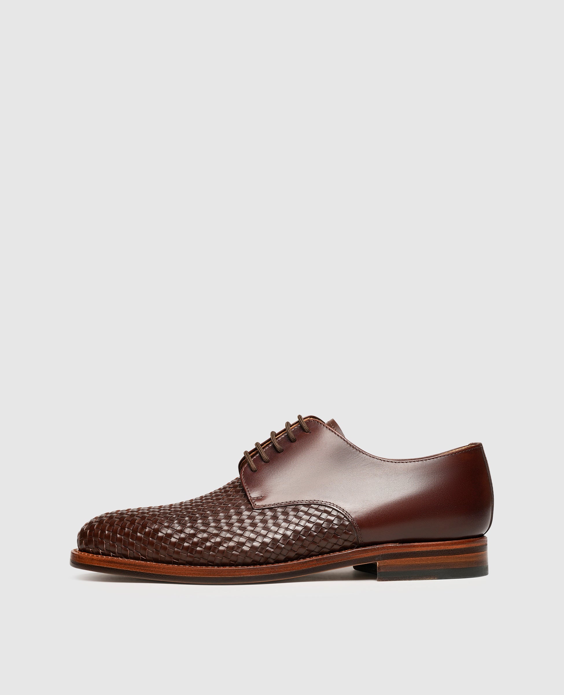 Herren-Schnürschuhe mit Flecht-Leder | Heinrich Dinkelacker | Shoepassion