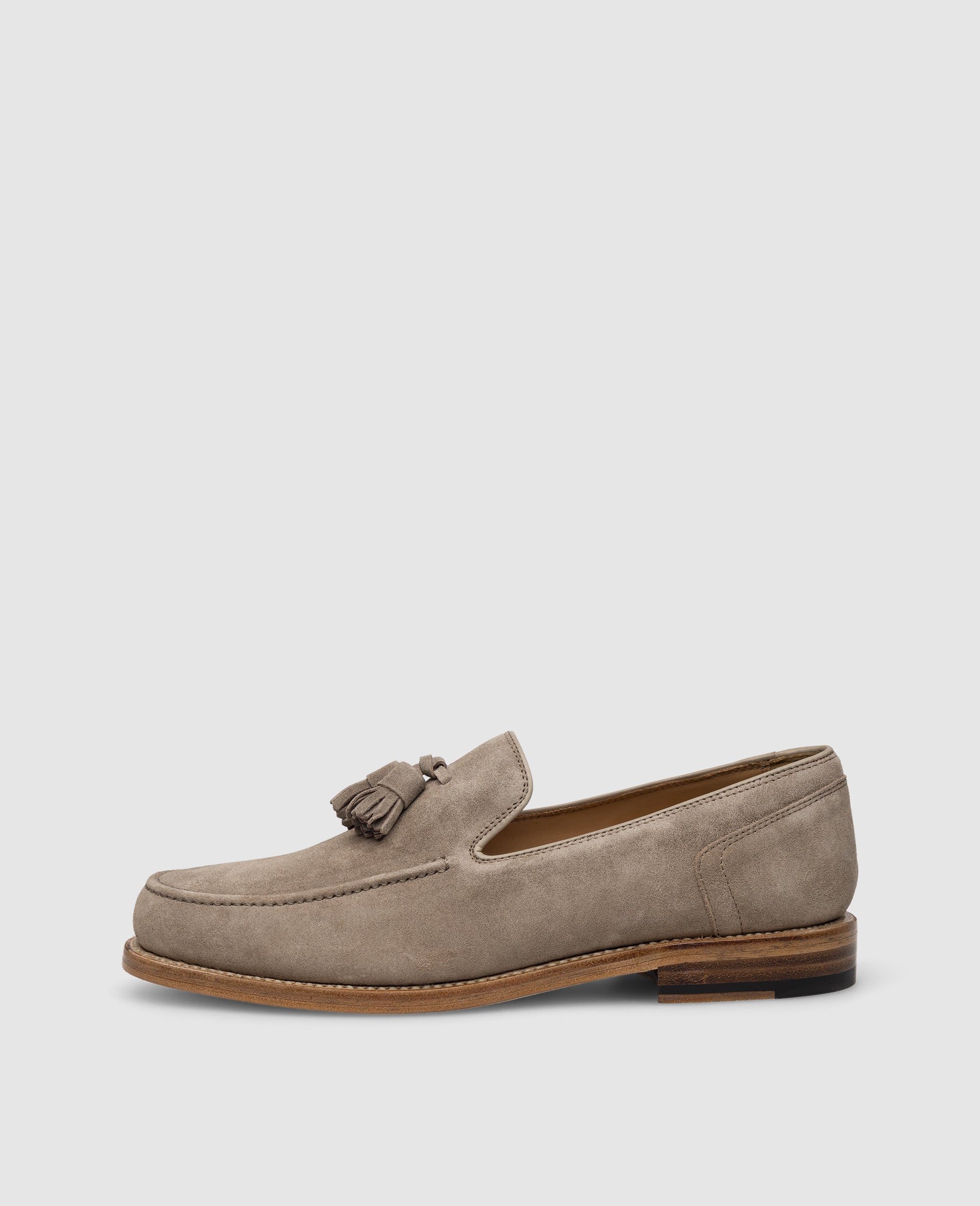 Rahmengenähter Herren Tassel Loafer aus Rauleder | Henry Stevens ...