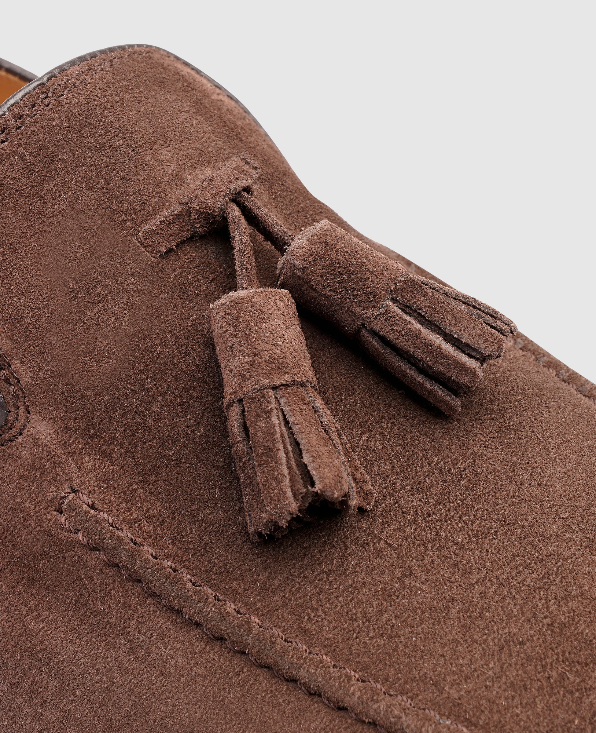 Rahmengenähter Herren Tassel Loafer aus Rauleder | Henry Stevens ...